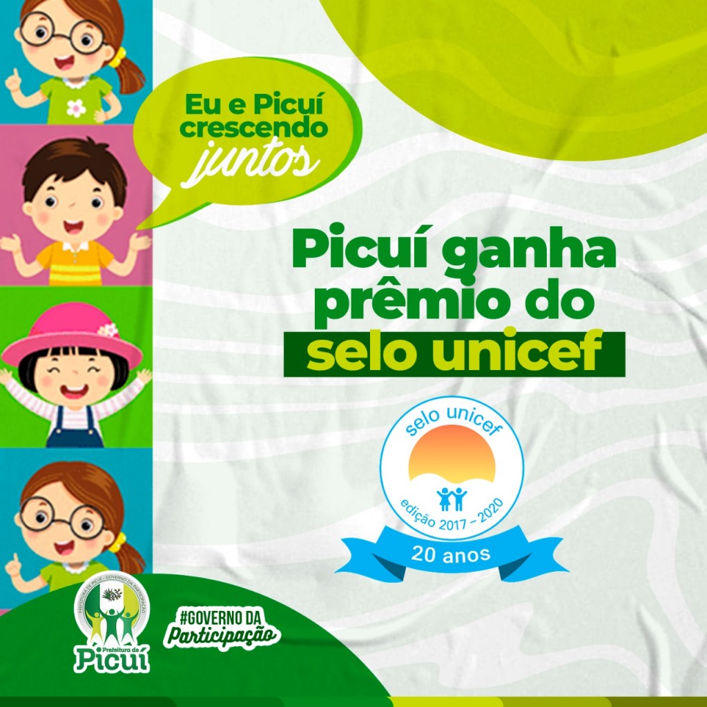 UNICEF Anuncia: Município de Picuí é Aprovado e Recebe o Selo UNICEF ...